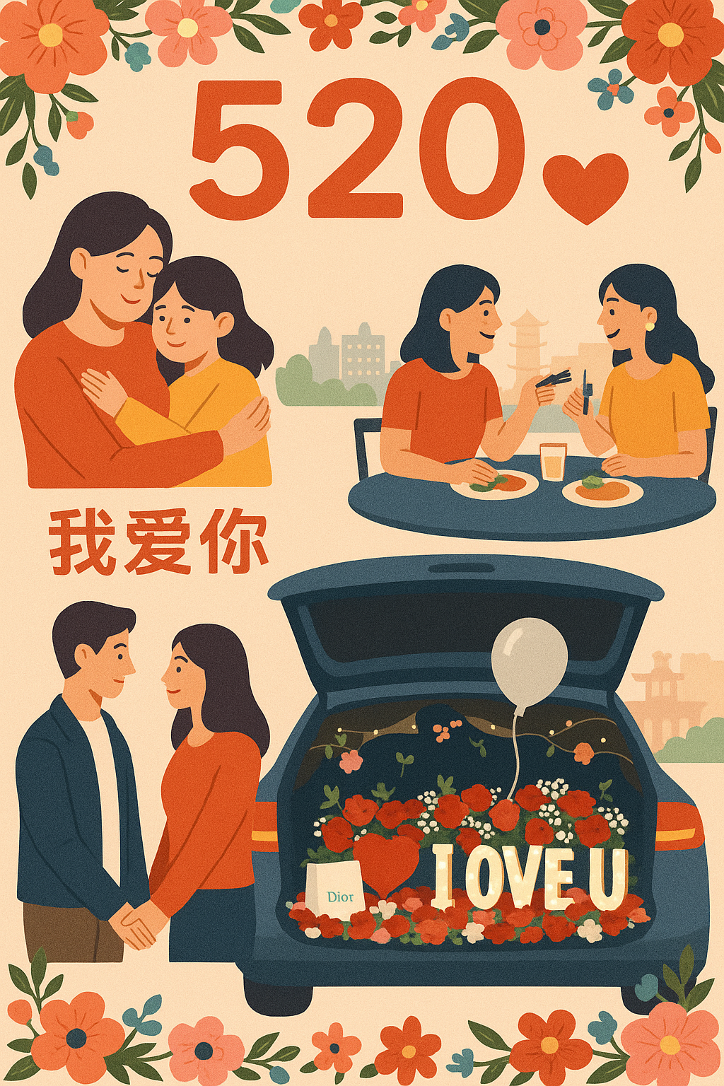中国の“520”ってなに？—若者に人気の「愛の日」 | 世界大学ランキング156位の深圳大学 東京校で中国語と経営、ITを学ぼう